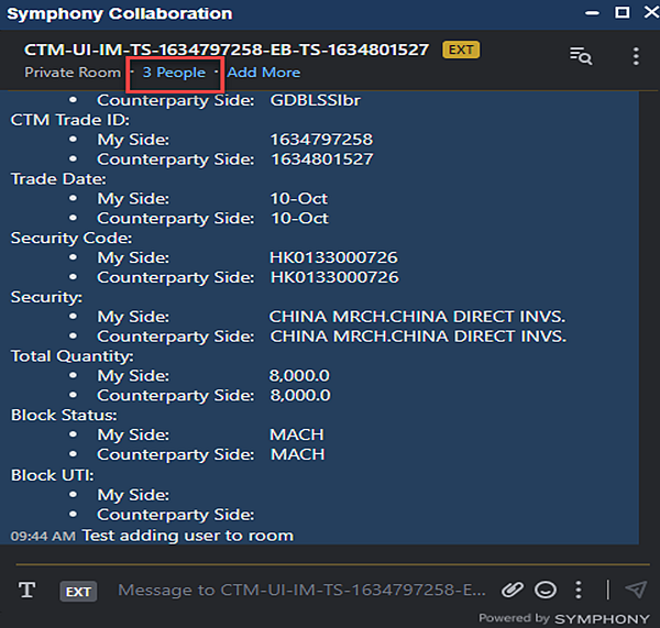Other Features within Symphony Chat for CTM