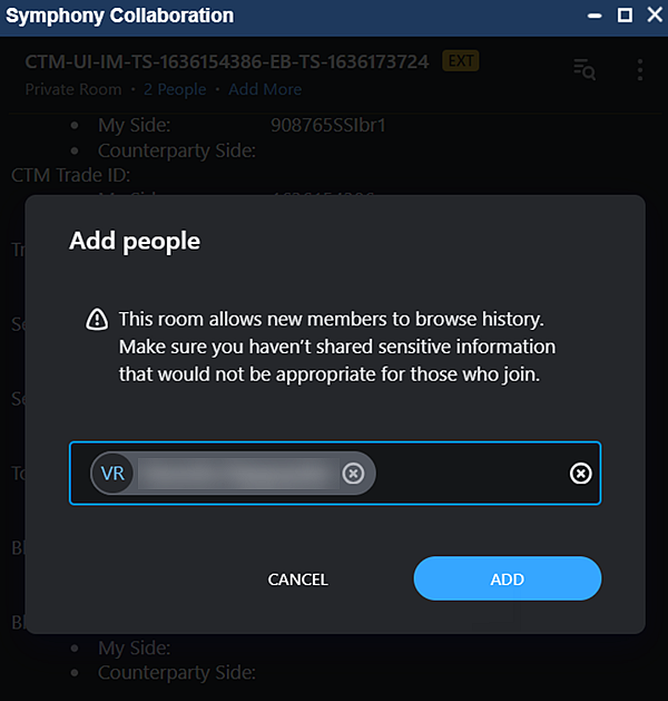 Other Features within Symphony Chat for CTM