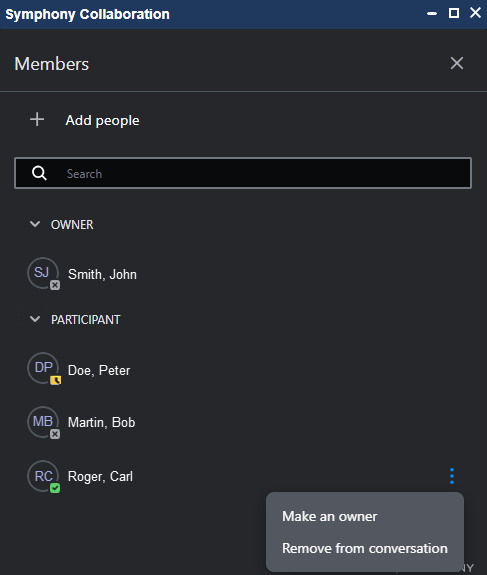 Other Features within Symphony Chat for CTM