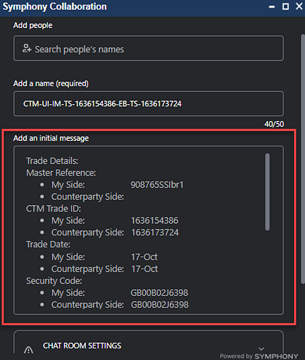 Creating a Symphony Chat Room