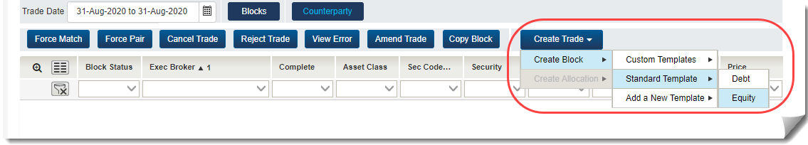 CTM User Interface: Stepouts in the User Interface