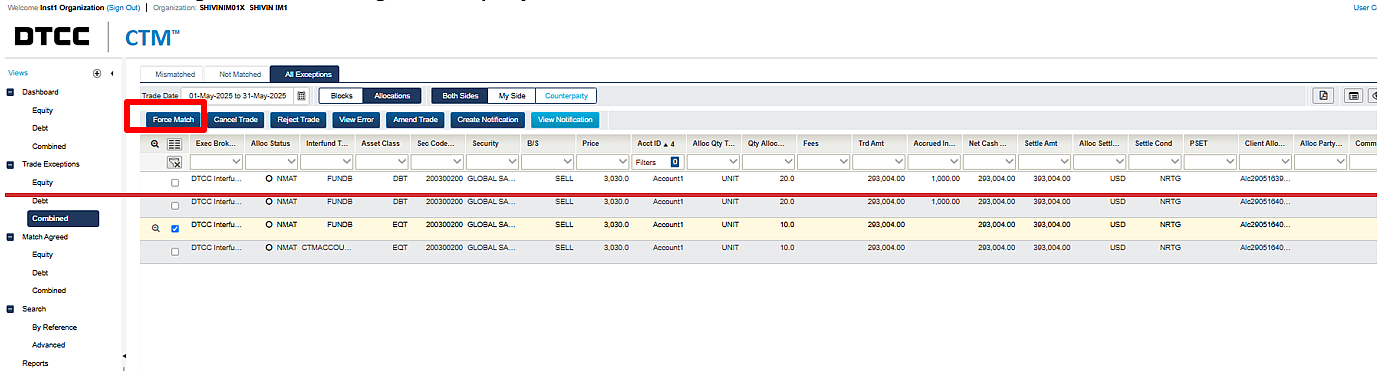 Release 27 for the CTM® User Interface