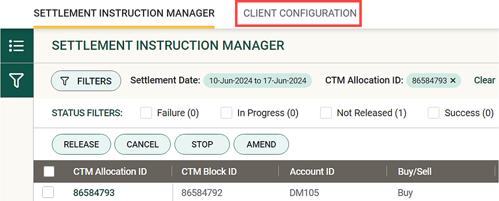 Accessing Client Configuration
