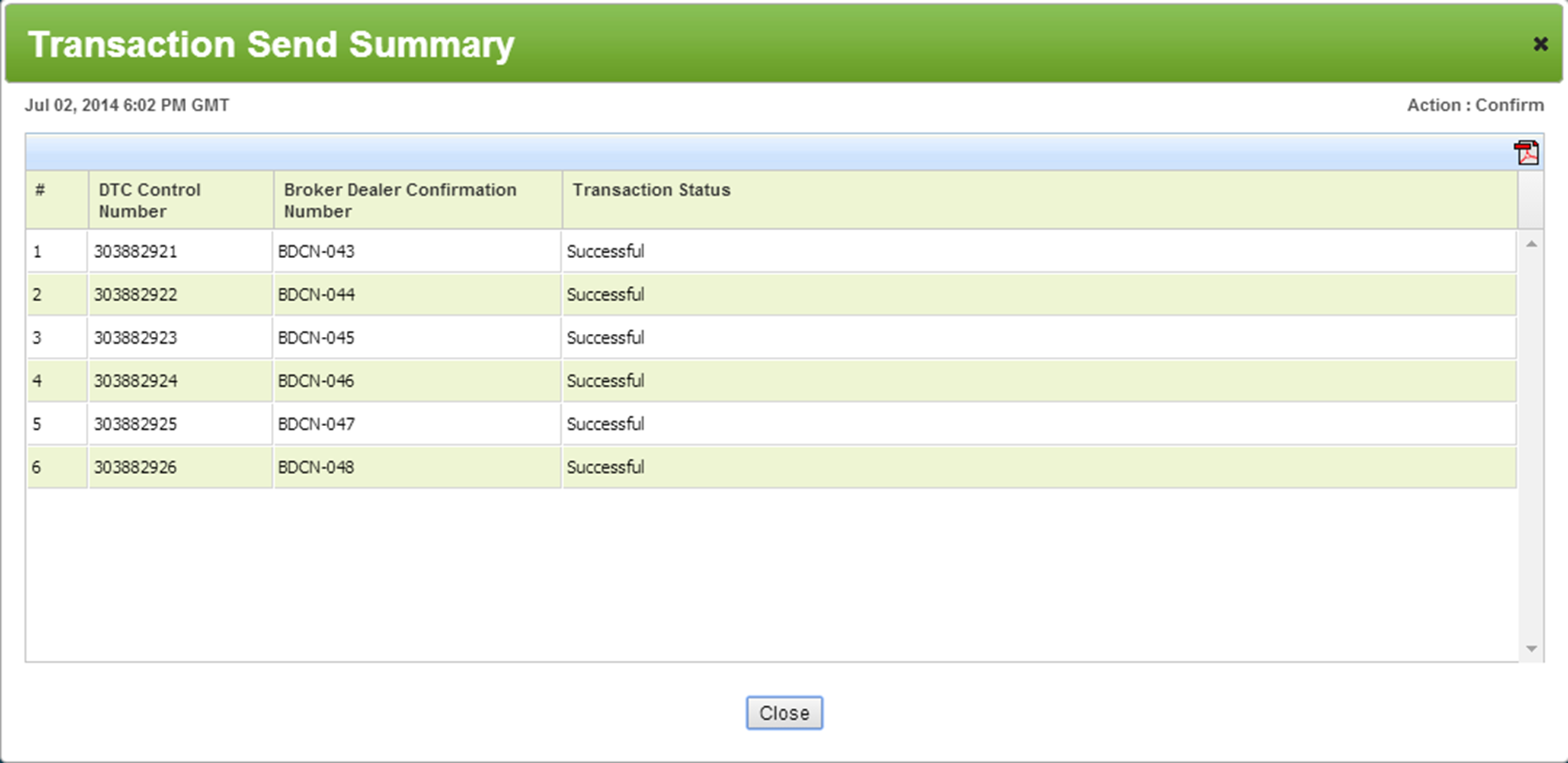 TradeSuite ID BTI Import Confirms