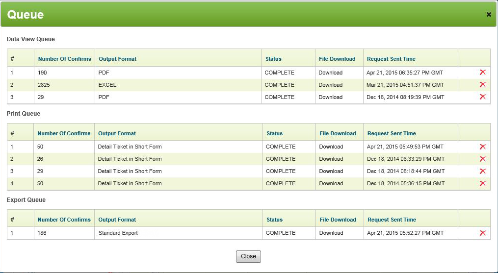 Accessing the Queue Page